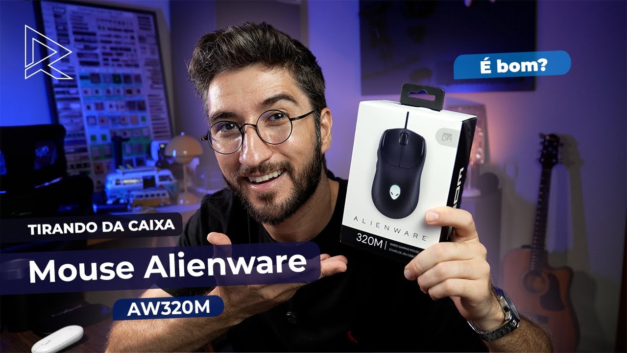 Tirando da Caixa o Mouse Alienware AW320M, é bom? - YouTube