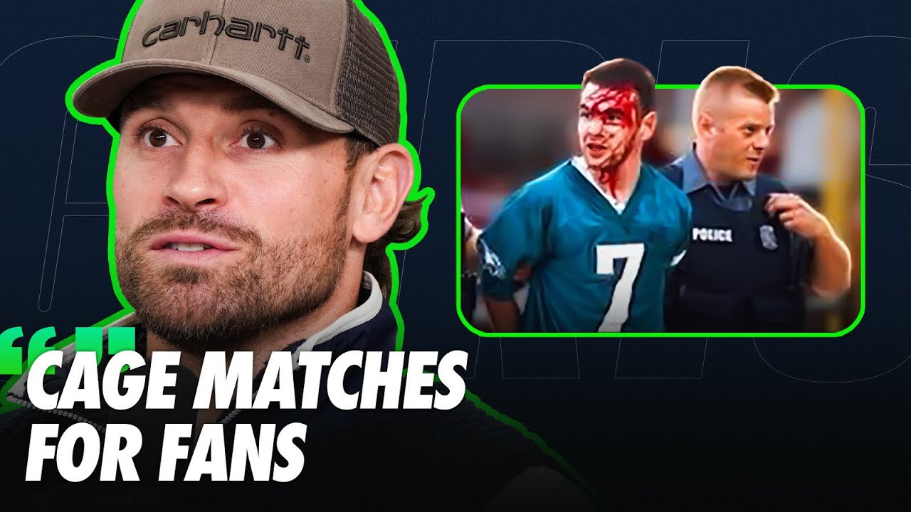 Chris Long's Idea For Fan Cage Fights In NFL Stadiums - YouTube