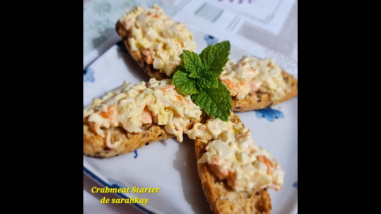 How to make Crab Meat starter - YouTube