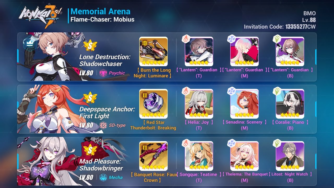 [HI3 SEA] Exalted MA - Mobius (SSS) 47776/39813 - LD(S0+3), FL(S0+2 ...