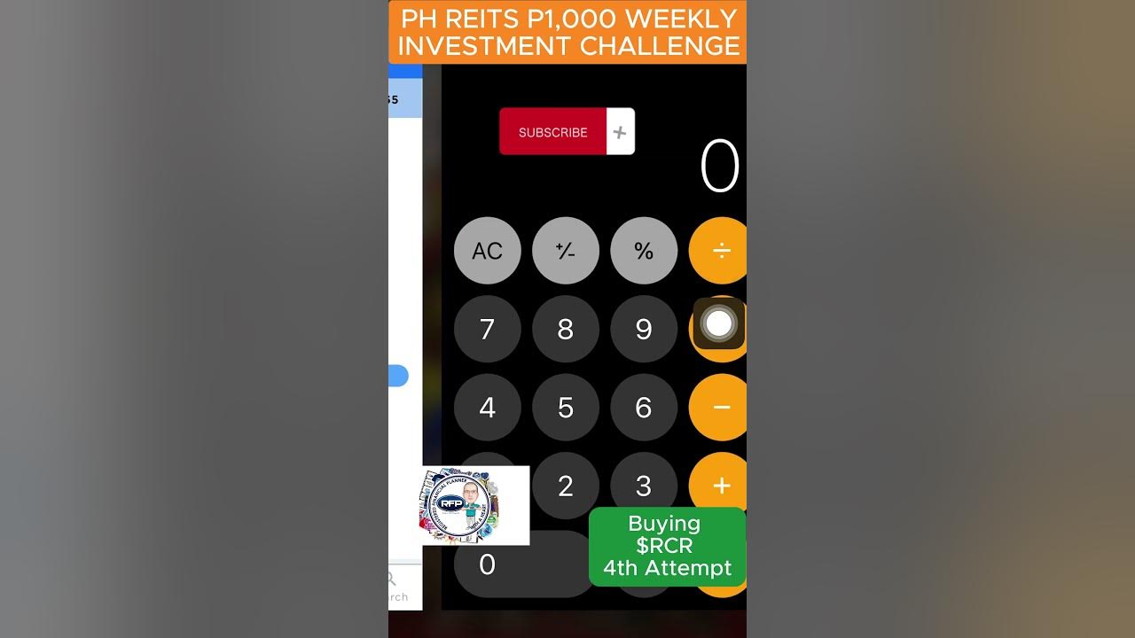 PH REIT | PhP1,000 weekly Investment Challenge | Top-up PhP1,000 | Buy $RCR 07-03-2023 | 4th ...