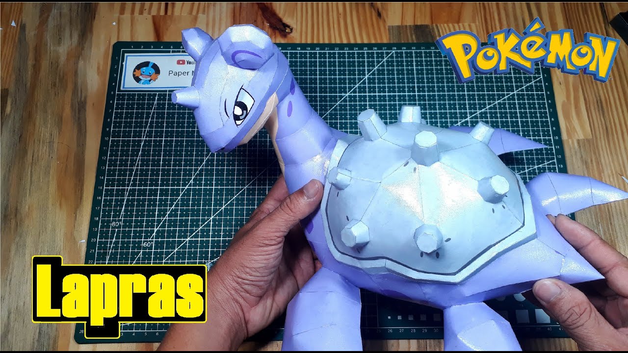 Lapras | Pokemon PaperCraft | modelo de papel | 종이 모델 | 紙モデル - YouTube