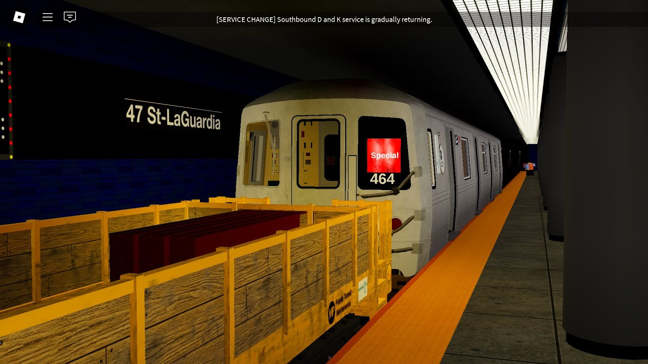 PTA Subway, Downtown bound R44 VIR tow train & PLT-4 (80s) train at 46 ...