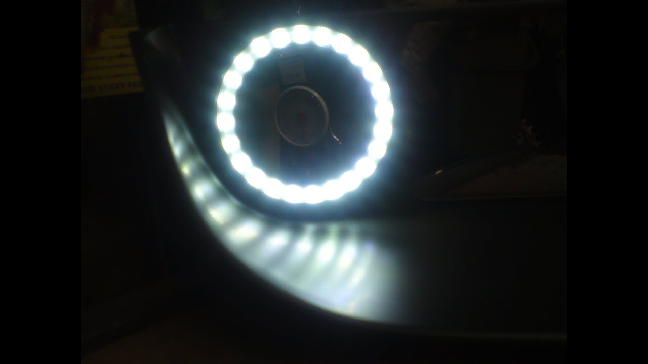 89 Spec 300ZX Headlight with 'Factory' Halo Fitted !! - YouTube