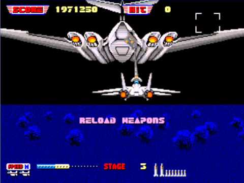 Afterburner gameplay Sega Genesis first 3 levels - YouTube