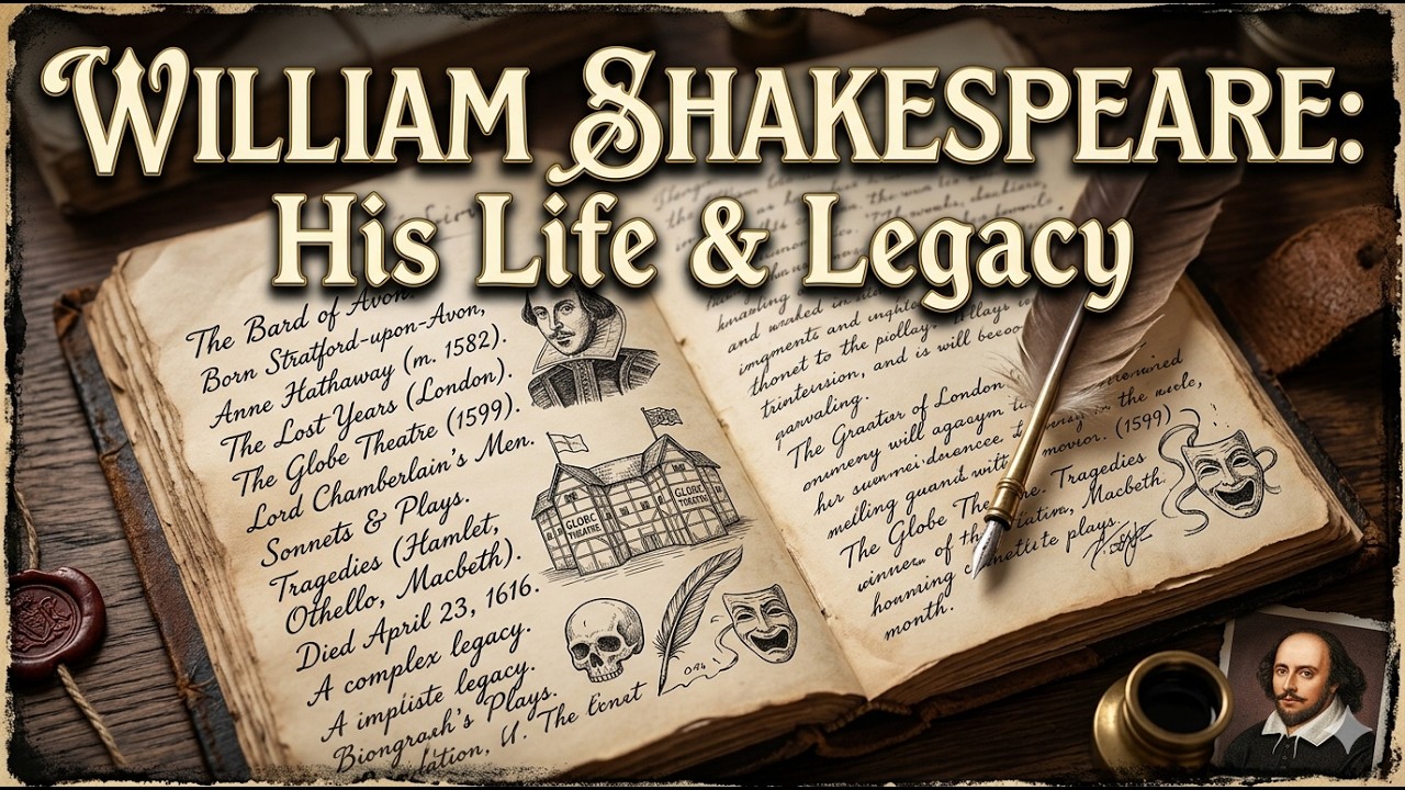 William Shakespeare's biography Handwritten notes#youtube video# ...