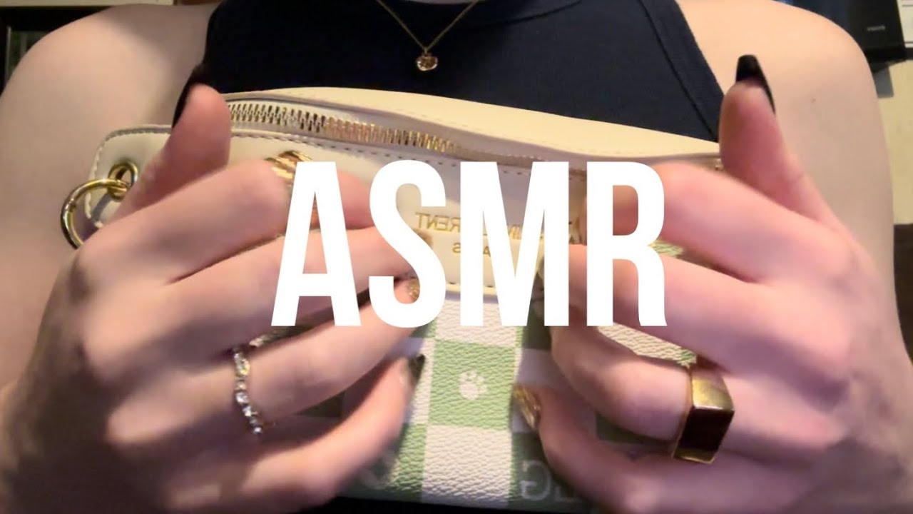 ASMR: Tapping and Scratching on Different Tingly Purses! - YouTube