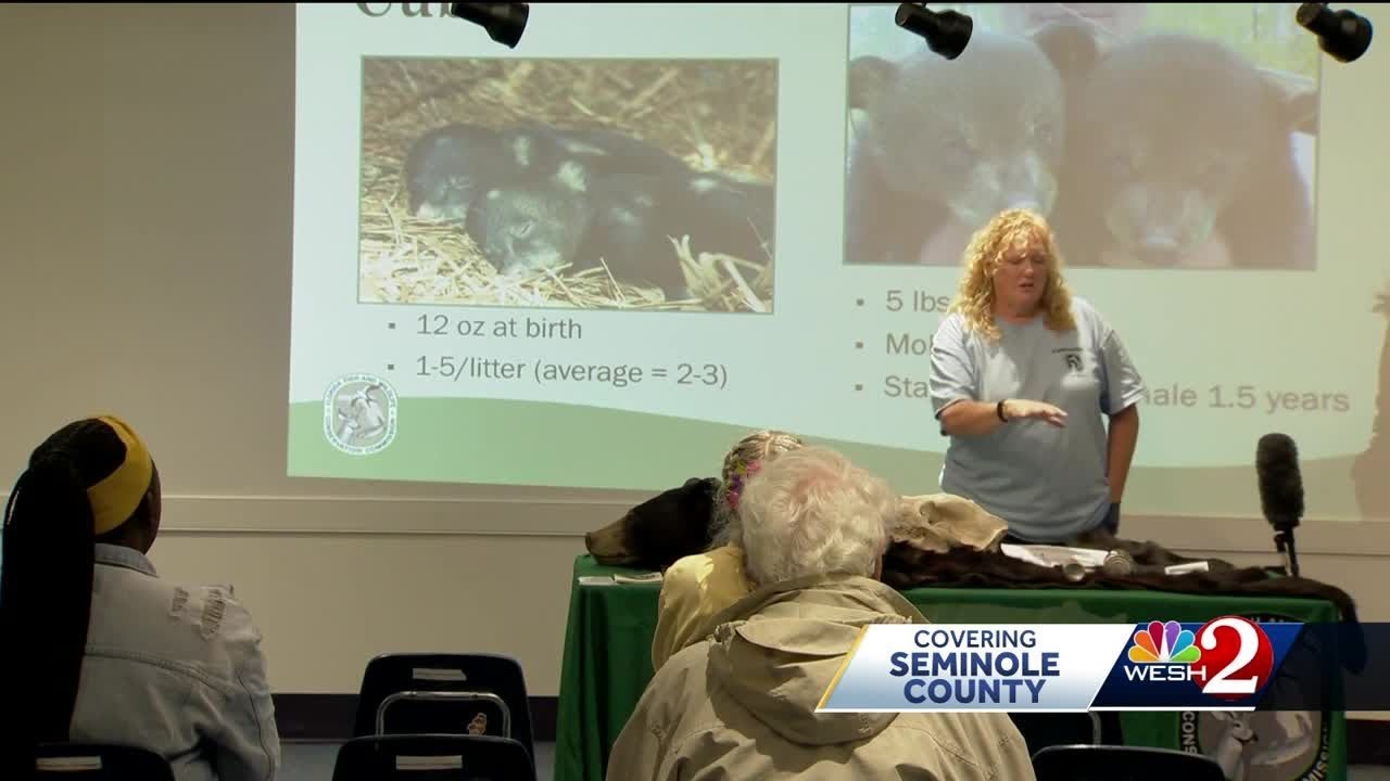 Seminole County residents learn about how to live with bears - YouTube