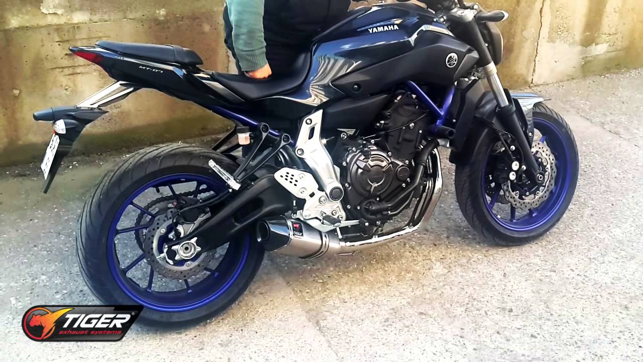 YAMAHA MT 07 FULL SYSTEM EXHAUST - YouTube