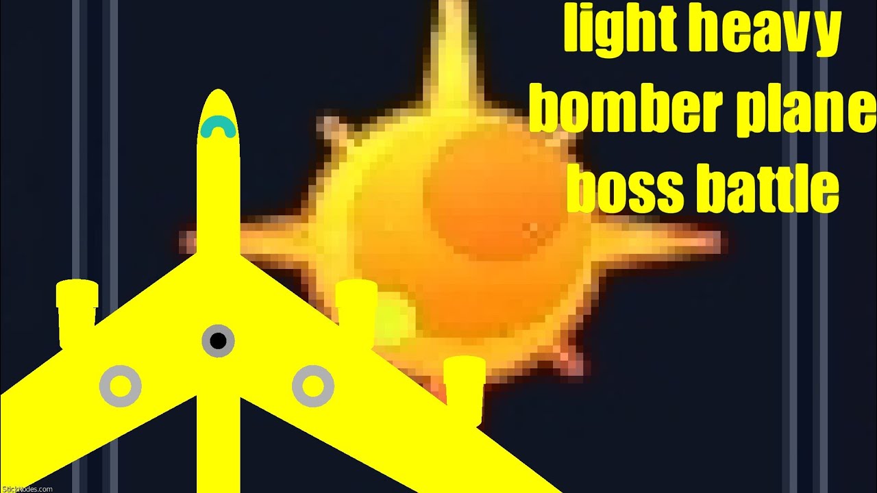 light heavy bomber plane boss battle - YouTube