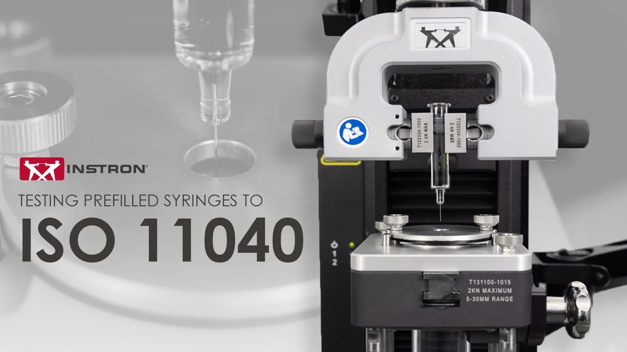 Testing Prefilled Syringes to ISO 11040 - YouTube