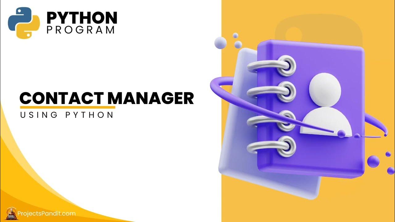 Contact Management System Project in Python - YouTube
