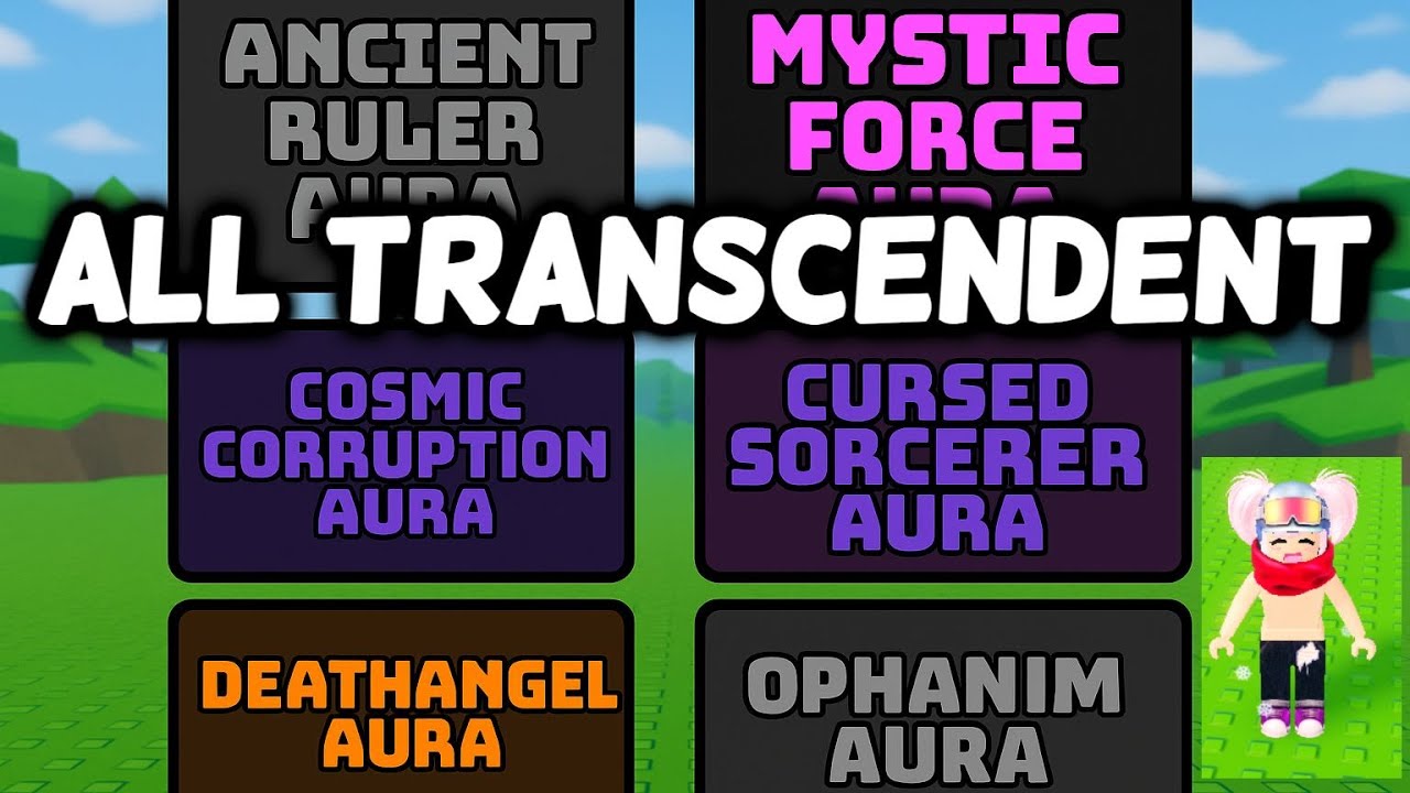 ALL 6 TRANSCENDENT AURAS in FIND THE AURAS 585 Roblox - YouTube
