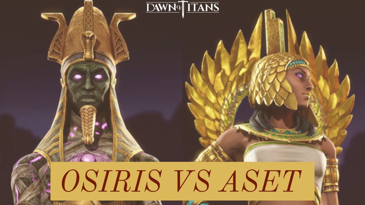 Dawn of Titans Osiris VS Aset - YouTube