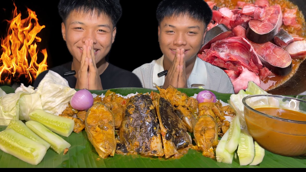 NGAHEI THONGBA 🍛🍛|| PANGASIUS FISH CURRY MUKBANG🔥🔥🔥 #mukbang #fishcurry ...