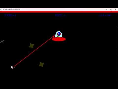 Space shooting game in c programming in opengl - YouTube