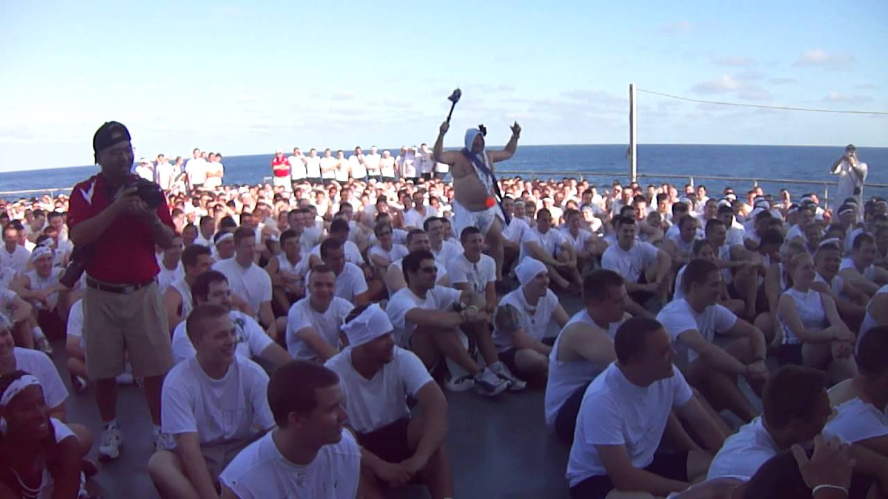 Shellbacking with Spongebob 2012 - YouTube