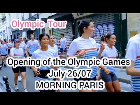 Paris France 🇨🇵Olympic First Day Walk July 26/07 MORNING PARIS|Walking ...