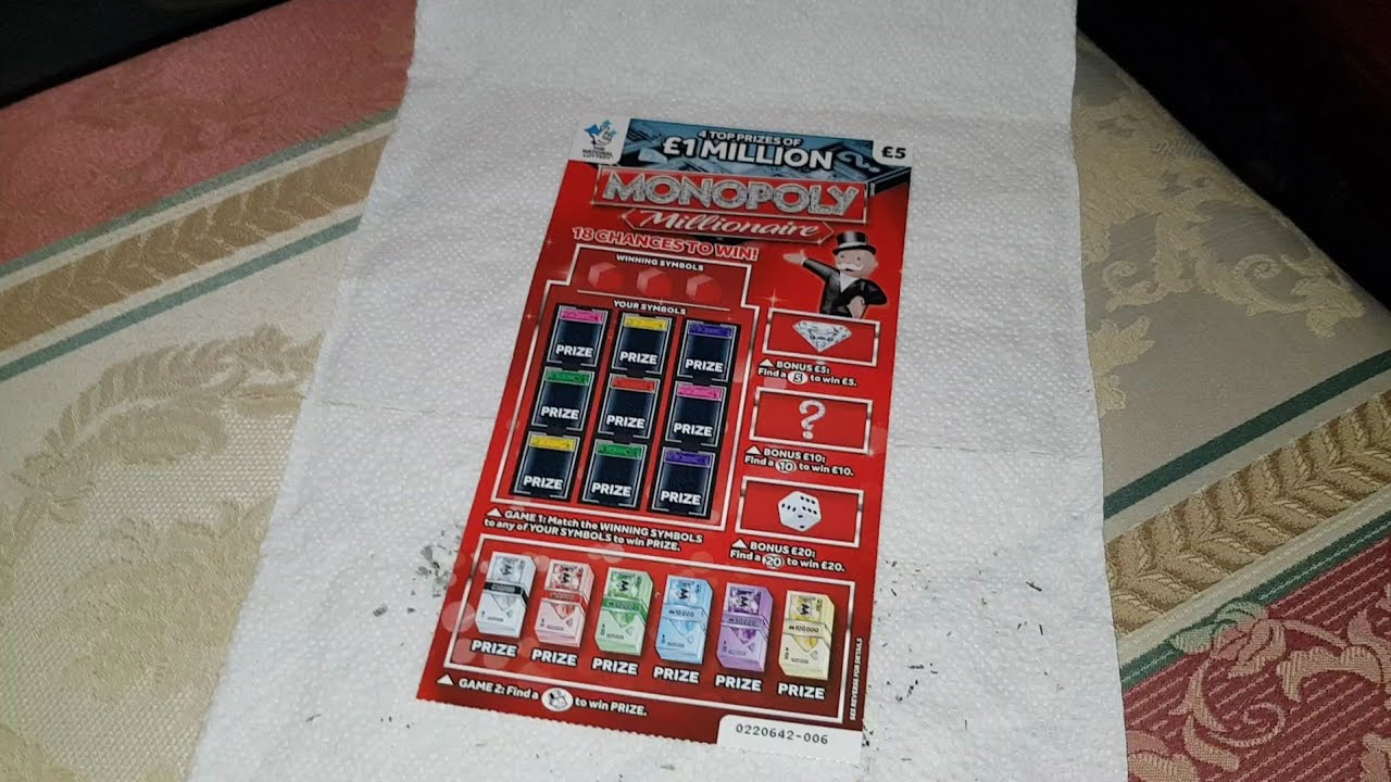 Monopoly Millionaire Scratch Card 2020 - YouTube