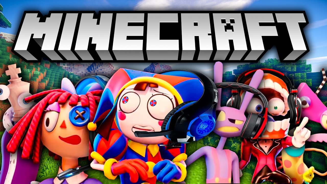 The Amazing Digital Circus Characters Play Minecraft (Part 3) - YouTube