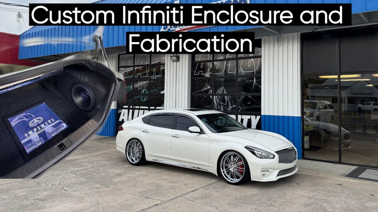 Custom Trunk Build & Subwoofer Enclosure for a 2018 Infiniti Q70 - YouTube
