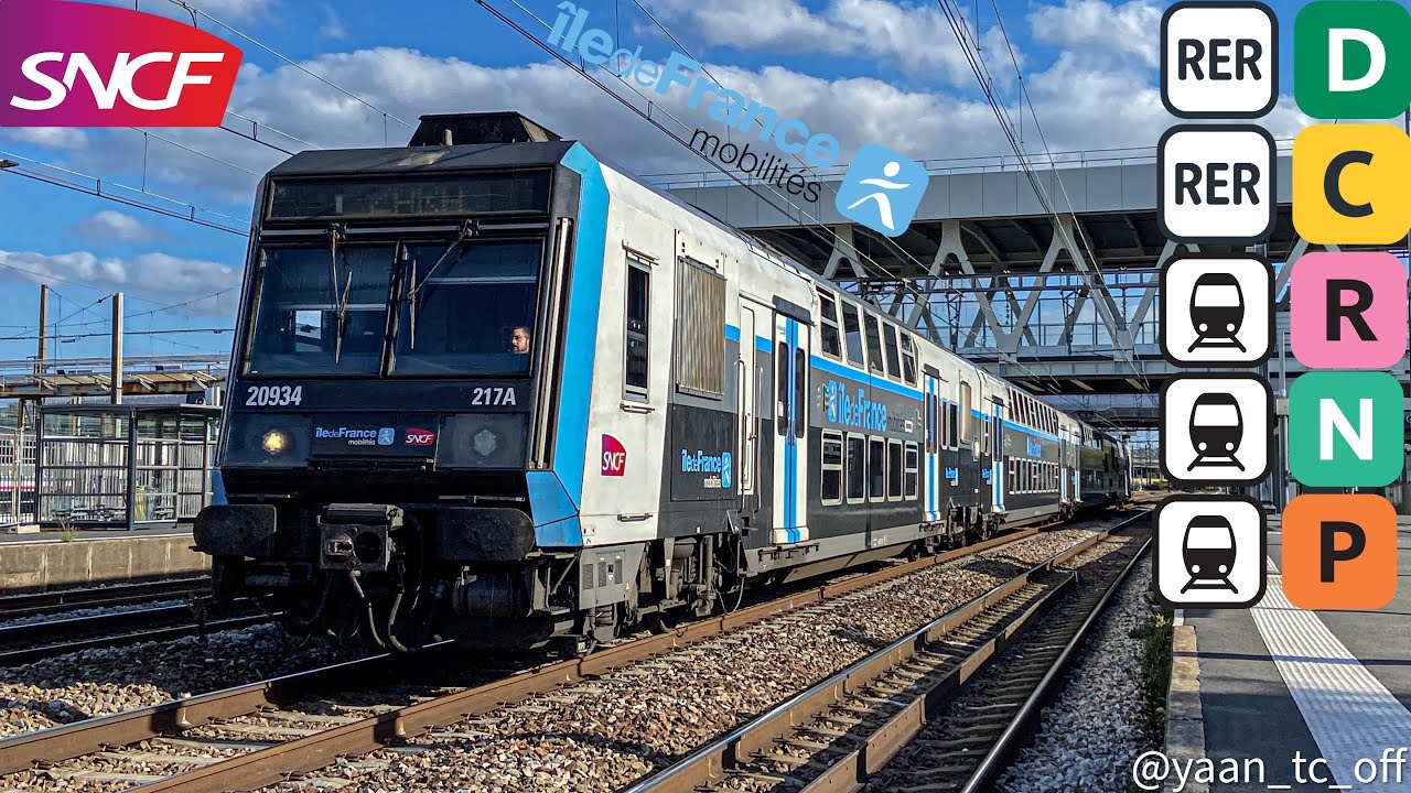 La livrée Île-de-France Mobilités sur les automotrices à 2 niveaux de ...