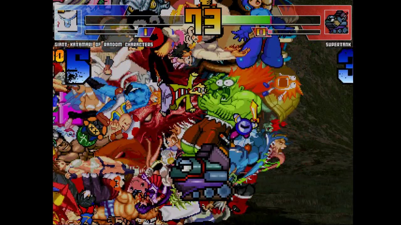 Mugen Random Battles: Giant Katamari of Random Characters Vs Super Tank ...