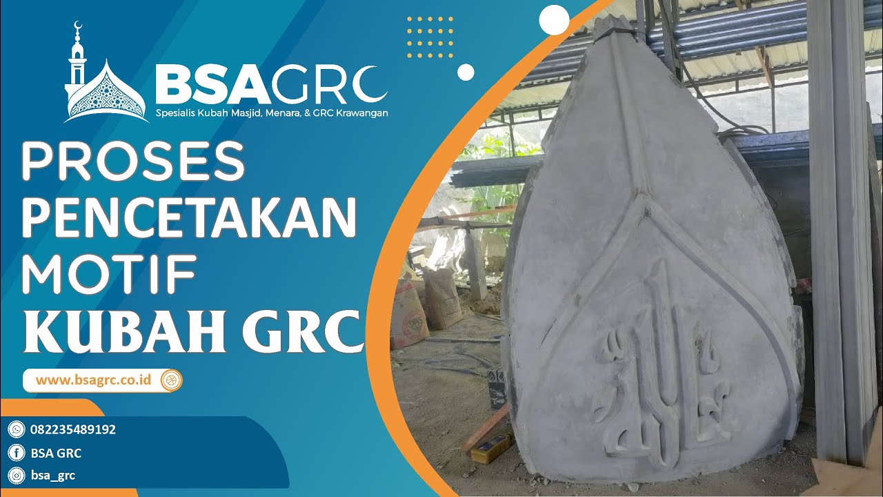 Proses Pembuatan Motif Kubah Masjid GRC | Spesialis Kubah Masjid ...