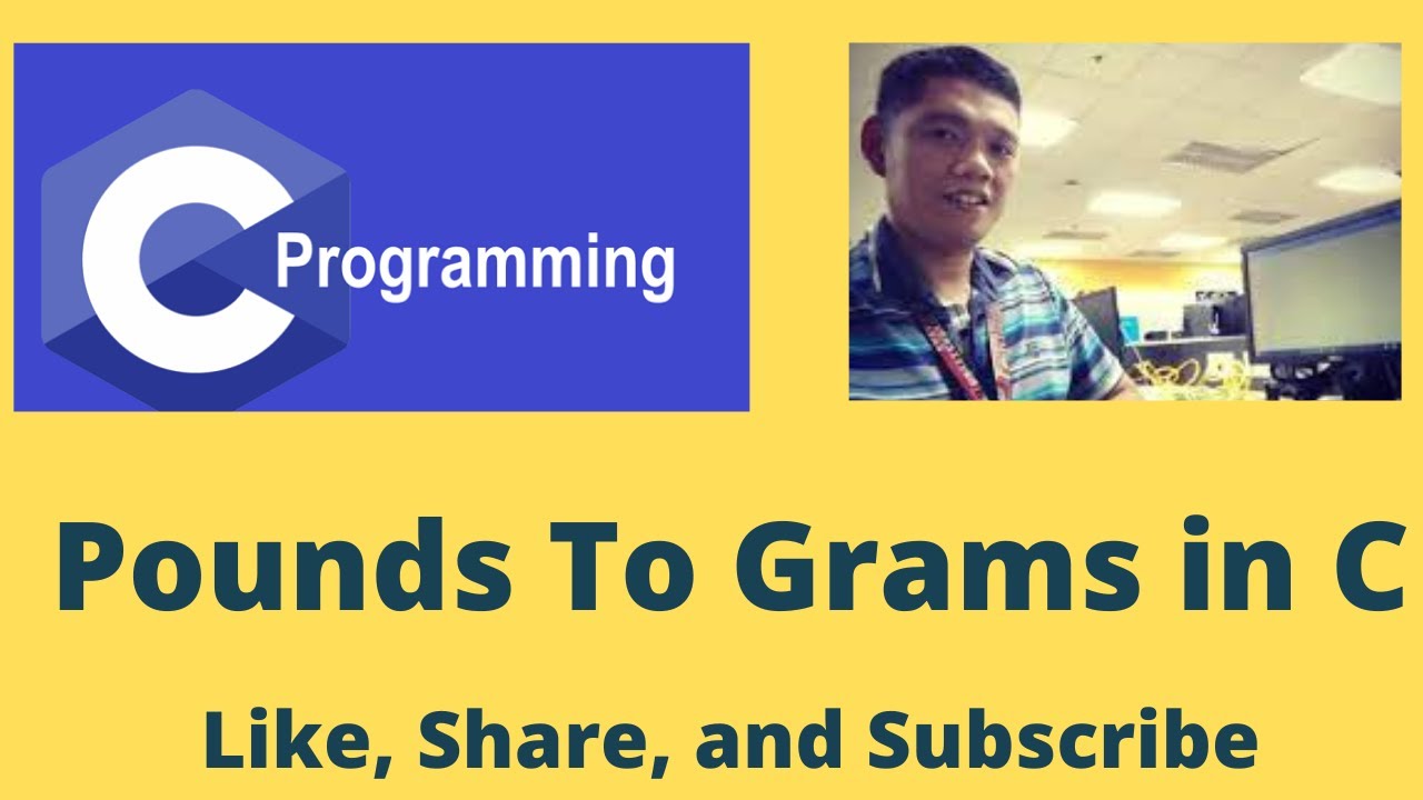 Pounds To Grams in C - YouTube