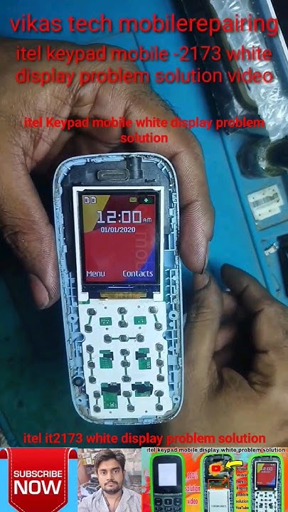 How to iTel keypad mobile white display problem solution video#vikastech#mobilerepairing # ...