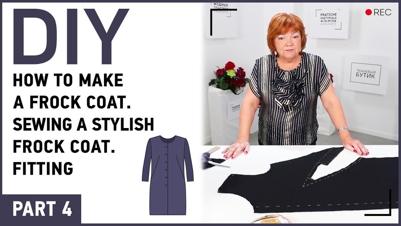DIY: How to make a frock coat. Sewing a stylish frock coat. Fitting ...