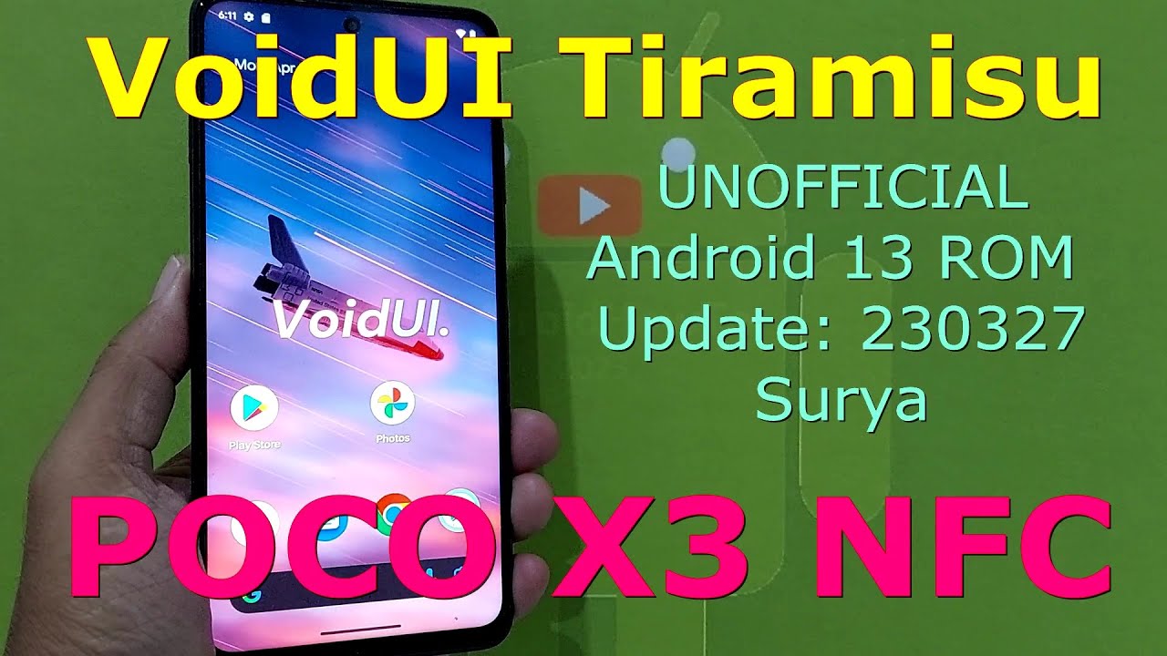 VoidUI Tiramisu UNOFFICIAL for Poco X3 Android 13 ROM Update: 230327 - YouTube
