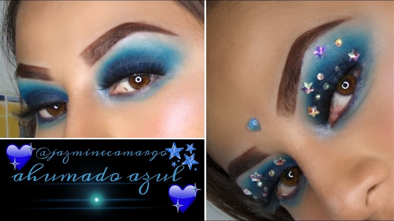 💙💙Maquillaje azul 💙💙 - YouTube