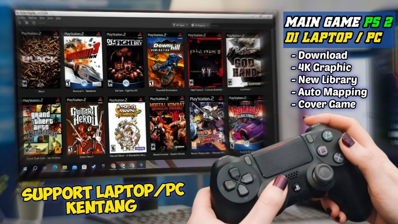 Cara Main Game PS2 Di Laptop Atau Di PC Dengan PCSX2 - PCSX2 Nightly ...
