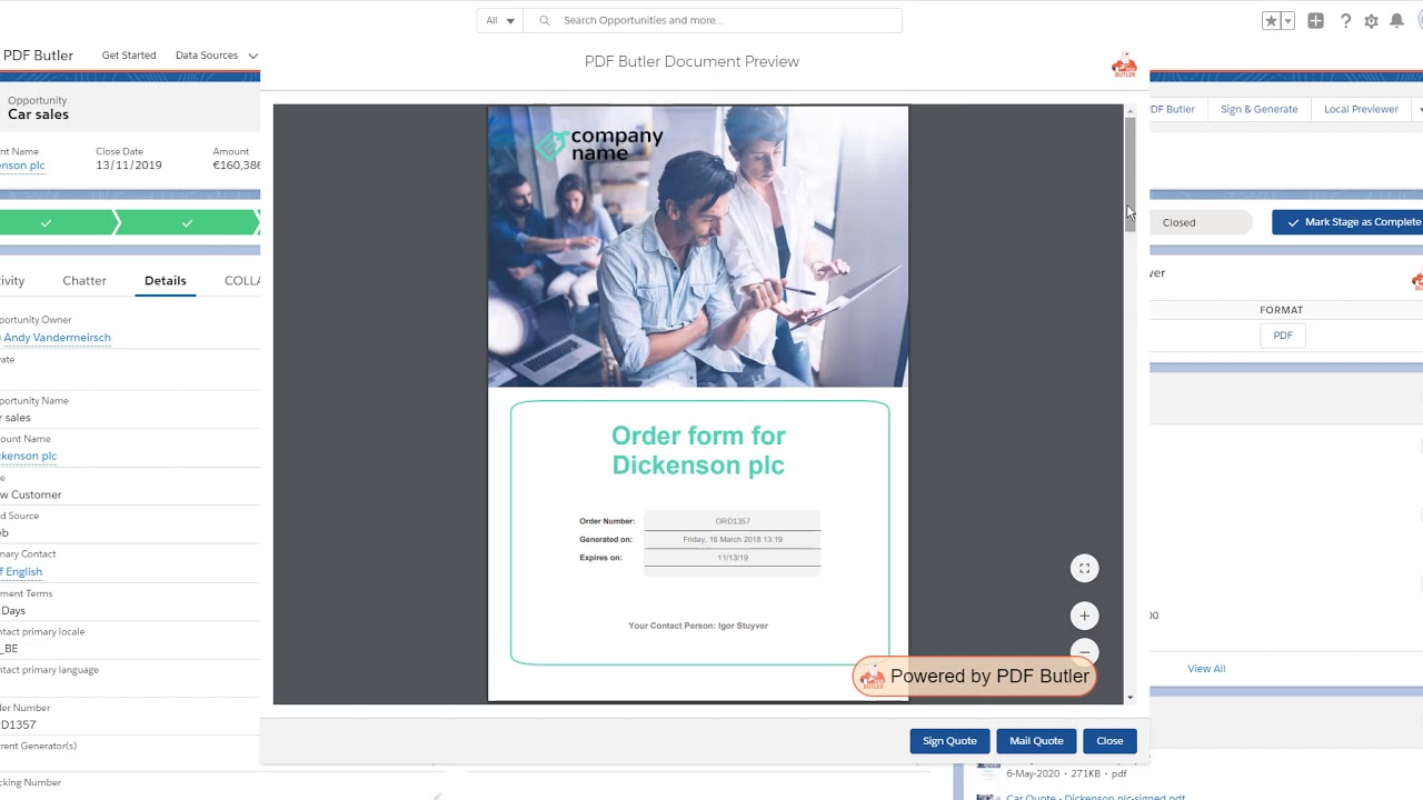 PDF Butler short - generate PDF and see preview - YouTube