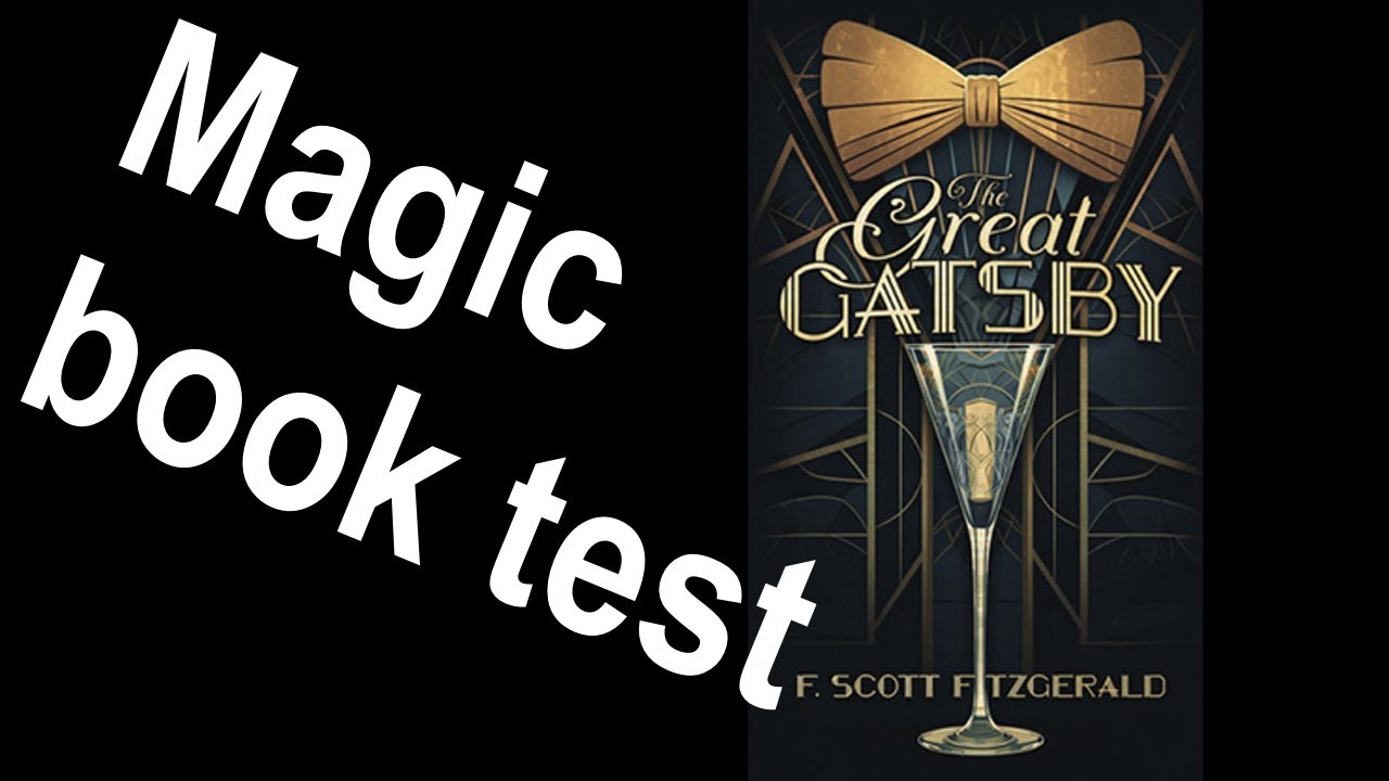 The Great Gatsby NEW VERSION Book Test - YouTube