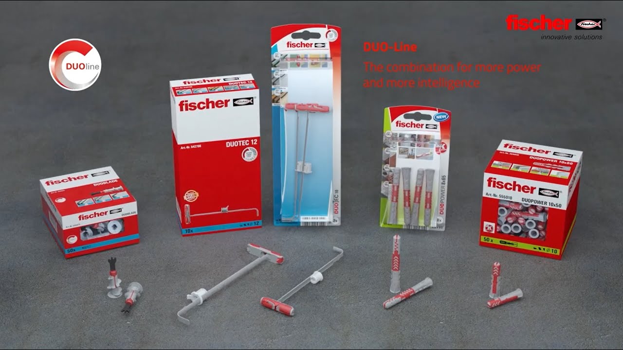 Fixing Power for every application - The fischer DUO Line Wall Plugs ...