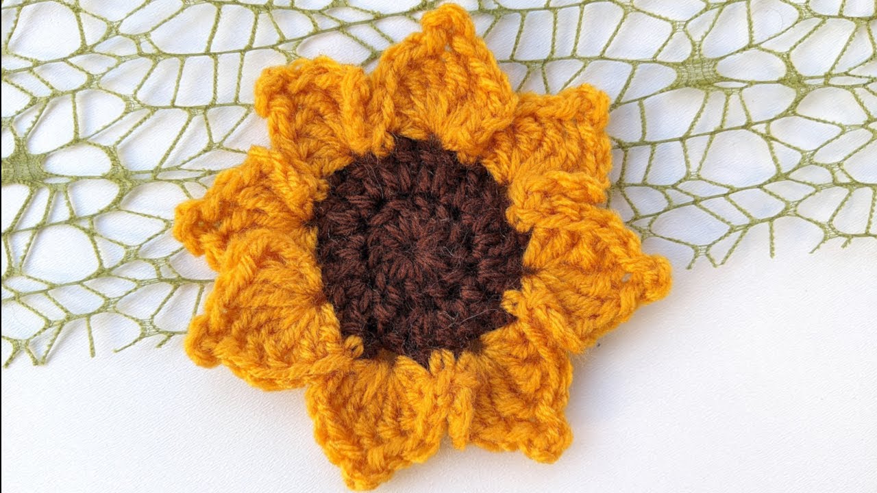 Crochet Sunflower Pattern (Tutorial) - YouTube