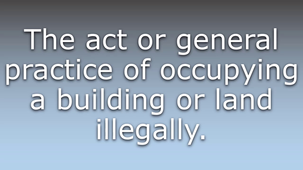What does Squatting mean? - YouTube