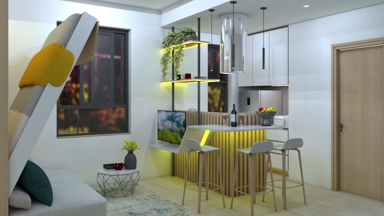 TINY APARTMENT 200sqft (18.6sqm) WITH SMART INTERIOR DESIGN | SPACE ...