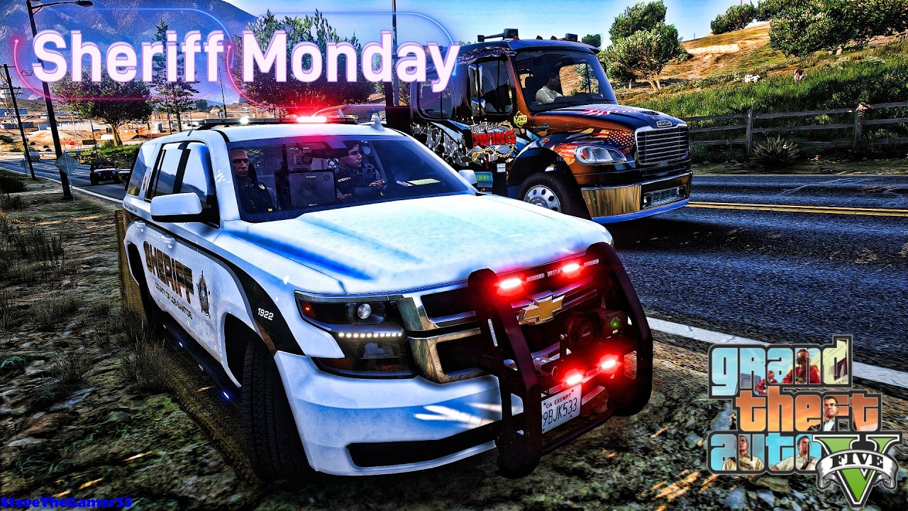 Playing GTA 5 as a Sheriff 🚔 | LSPDFR Mod Ep.31 | Monday Patrol in 4K ...