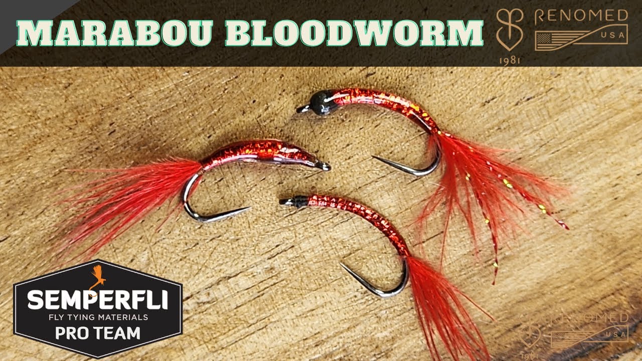 Fly Tying Tutorials The Marabou BloodWorm - YouTube