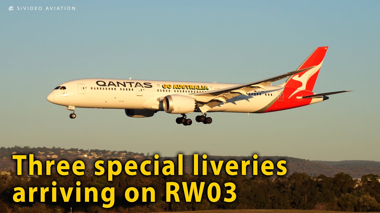 3 Special liveries: Go Australia, Smithy & Pride arrive at Perth ...