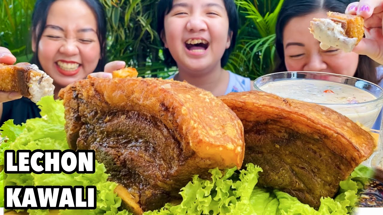 LECHON KAWALI BICOL EXPRESS MUKBANG | COLLAB W/ @johnaldrincases6220 ...