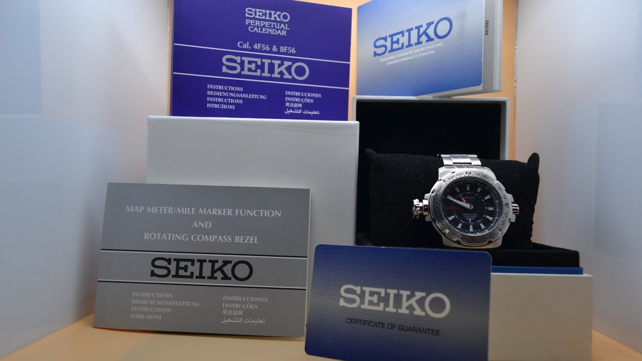 SEIKO Map Meter. Unboxing.Watch for men with perpetual calendar and ...