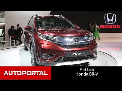 Honda BR-V Auto Expo 2016 - Autoportal - YouTube