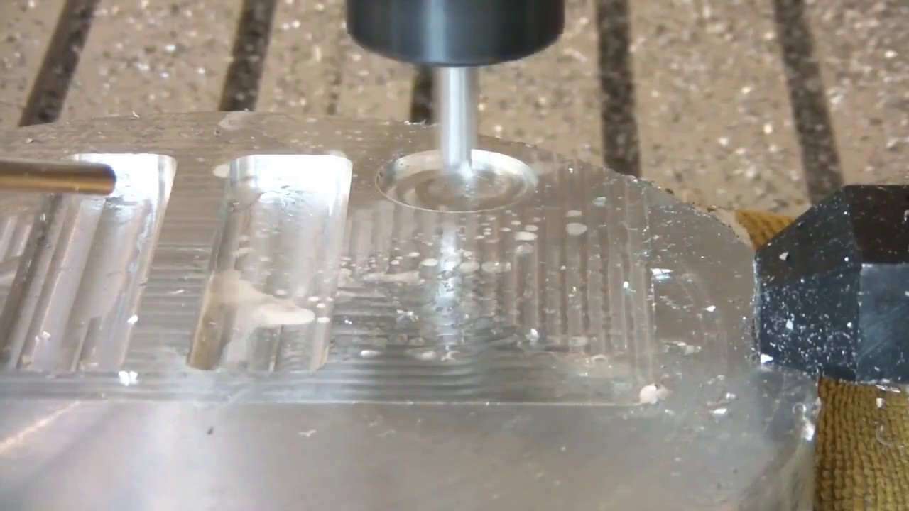 JBEC CNC Router Machining Pockets in Aluminium - YouTube