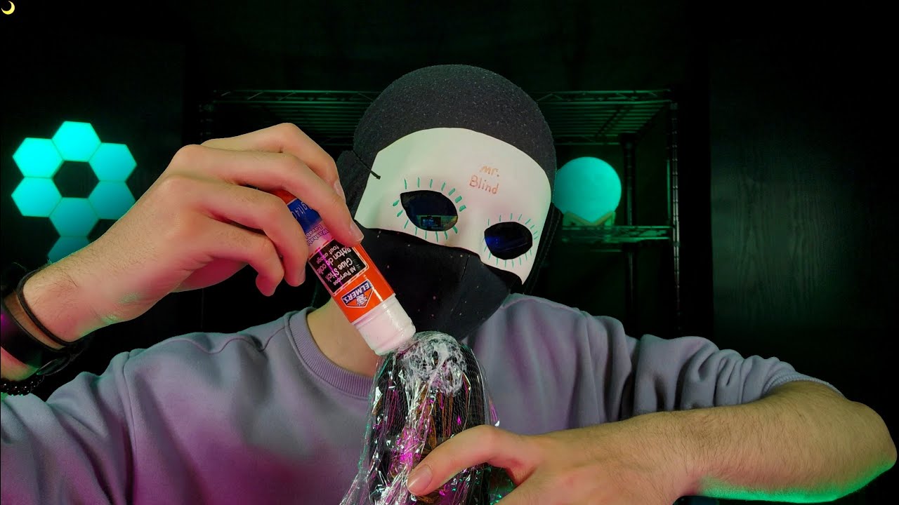 STICKY GLUE ON THE MIC ASMR (Sticky Mic And Crinkling Sounds) - YouTube