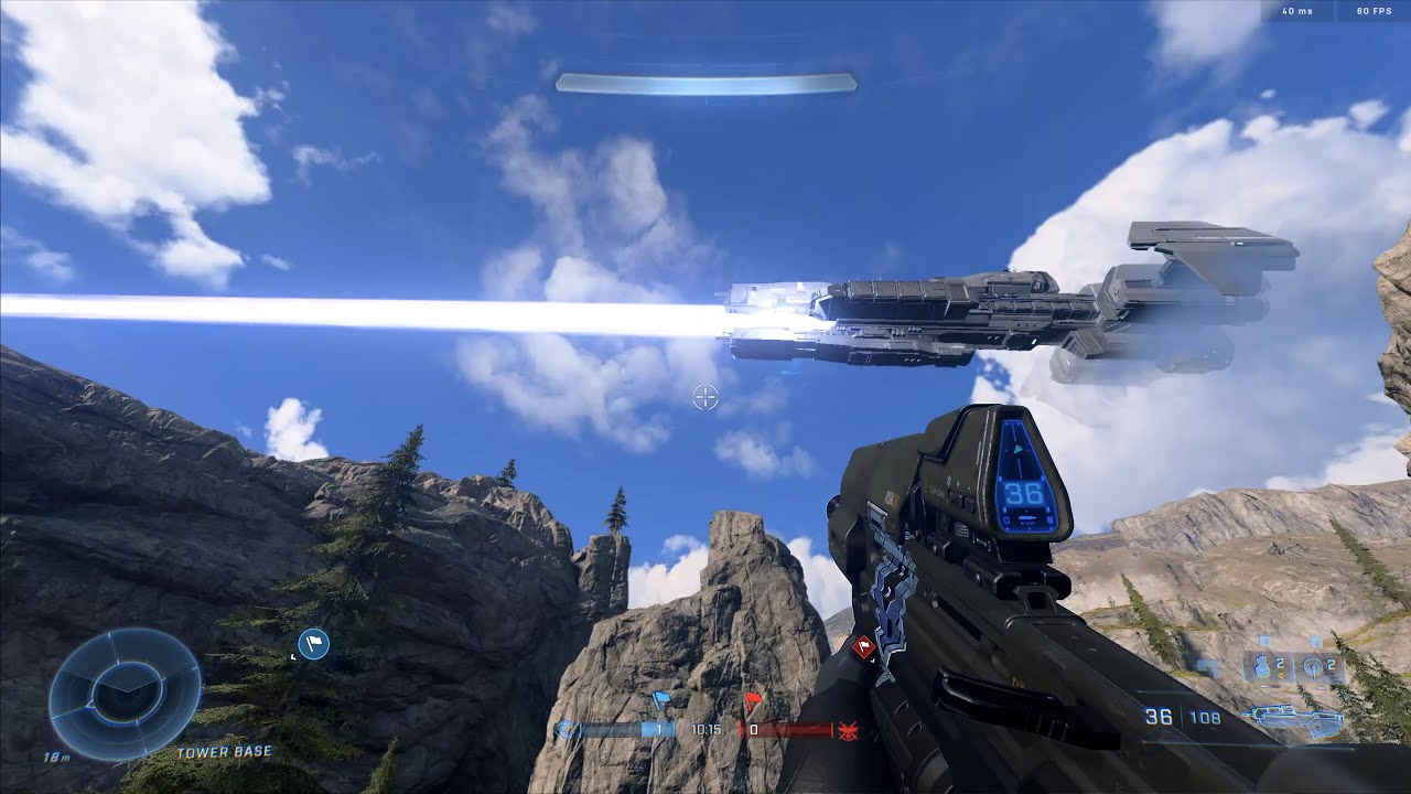 Halo Infinite - UNSC Frigate Fires at Assault Carrier - YouTube