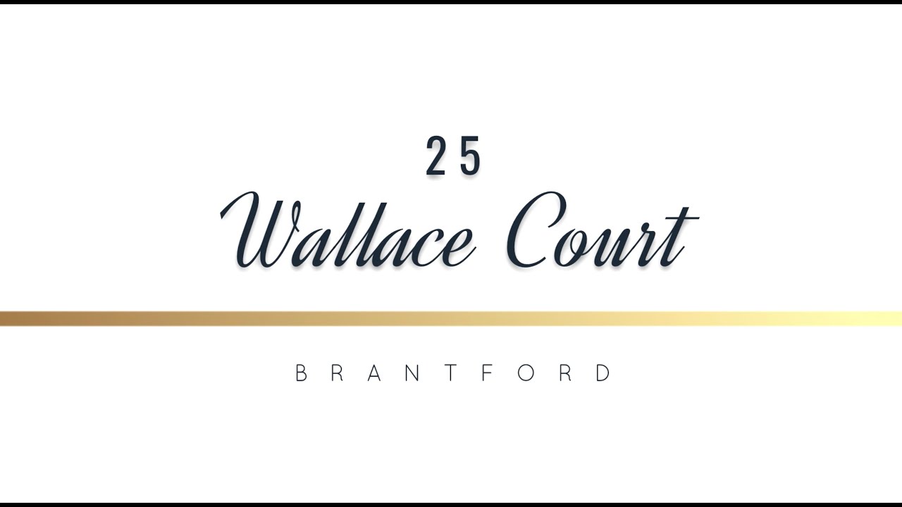 House For Sale: 25 Wallace Court, Brant County - YouTube